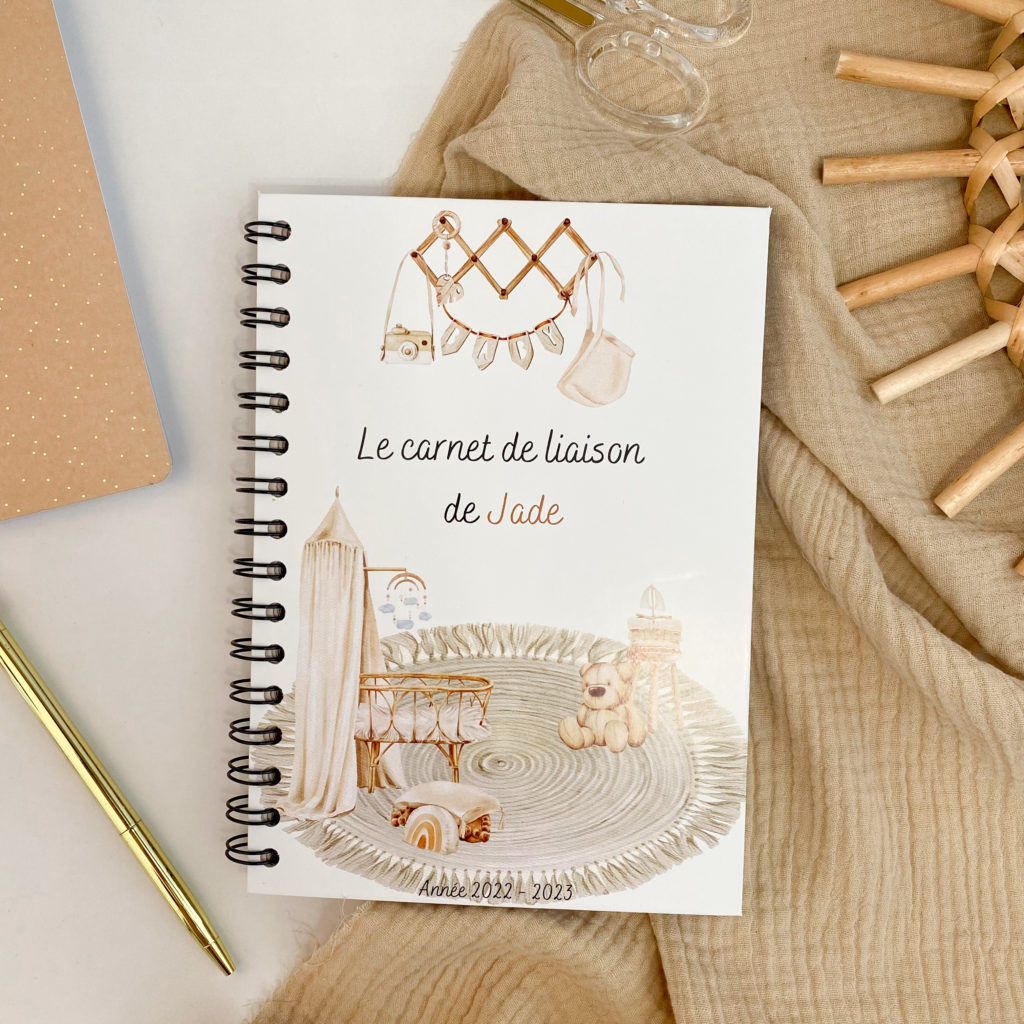 Carnet de liaison nounou - O'rose création